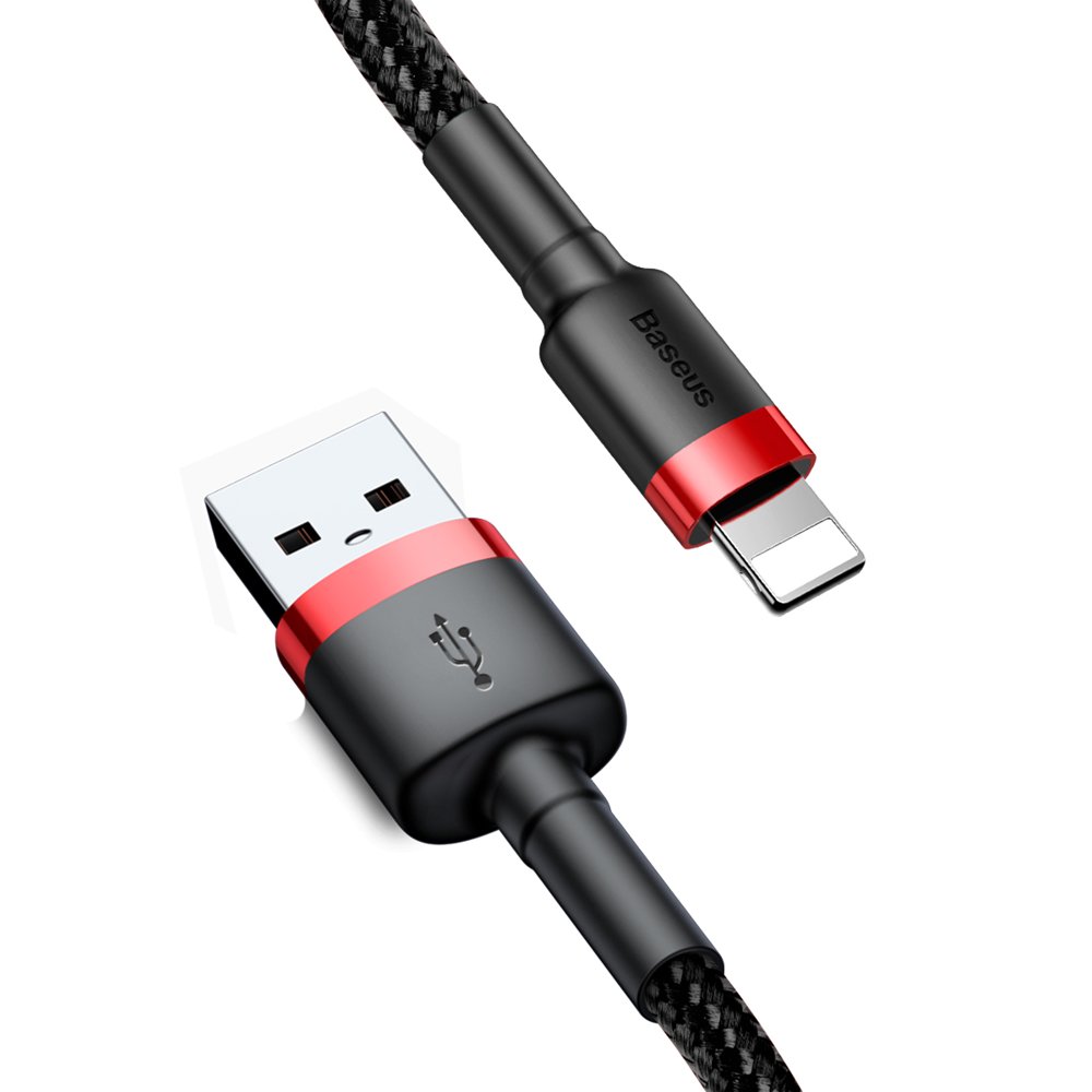 Кабель USB - Type-C Baseus CALKLF-A19 0.5 м красный, черный