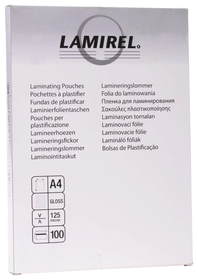 Пленка для ламинирования Fellowes Lamirel LA-7866001/CRC-78660 А4 125мкм 100 шт.