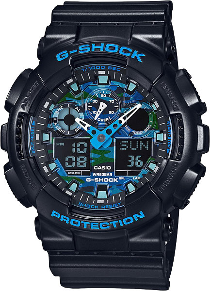 Наручные часы Casio G-Shock GA-100CB-1A с хронографом