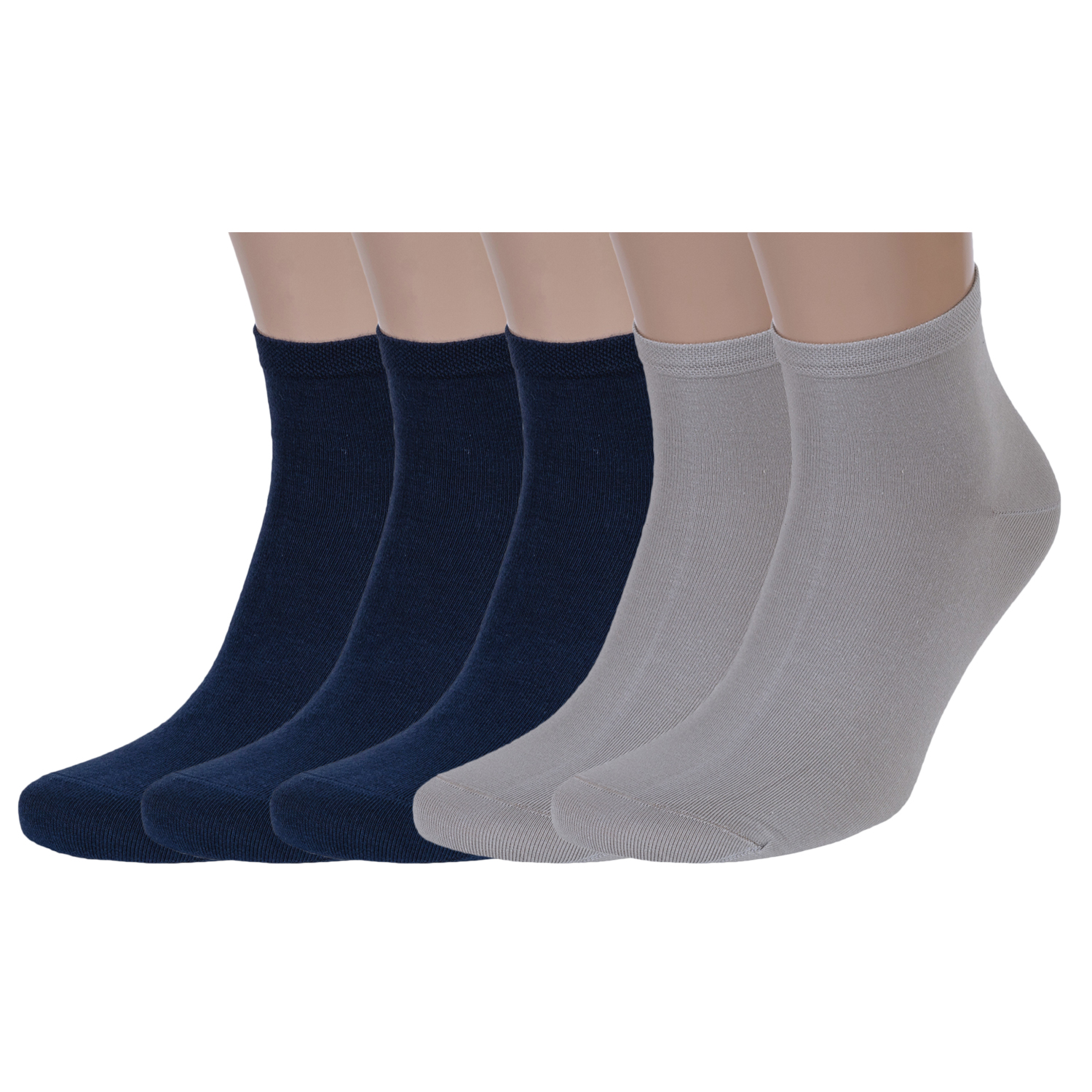 Комплект носков мужских Rusocks 5-М-238 синих; бежевых 25-27