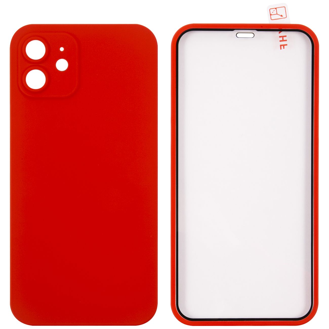 Защитное стекло Red Line 360 Full Body iPhone 12 красный (УТ000026490)