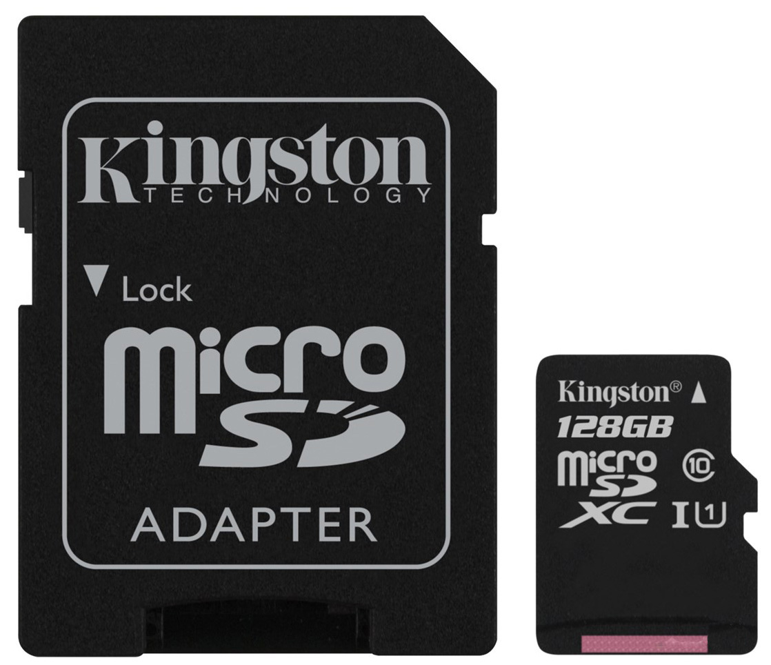 Карта памяти Kingston Micro SD Canvas Select 128GB