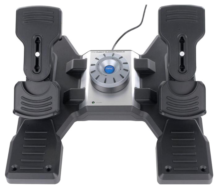 Педали Logitech Saitek Pro Flight Rudder Pedals для PC Black (945-000005)