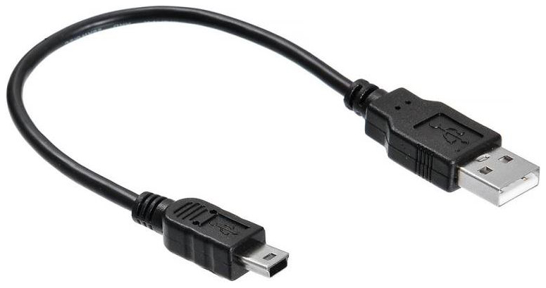 Кабель Buro OTG miniUSB 0,2м Black