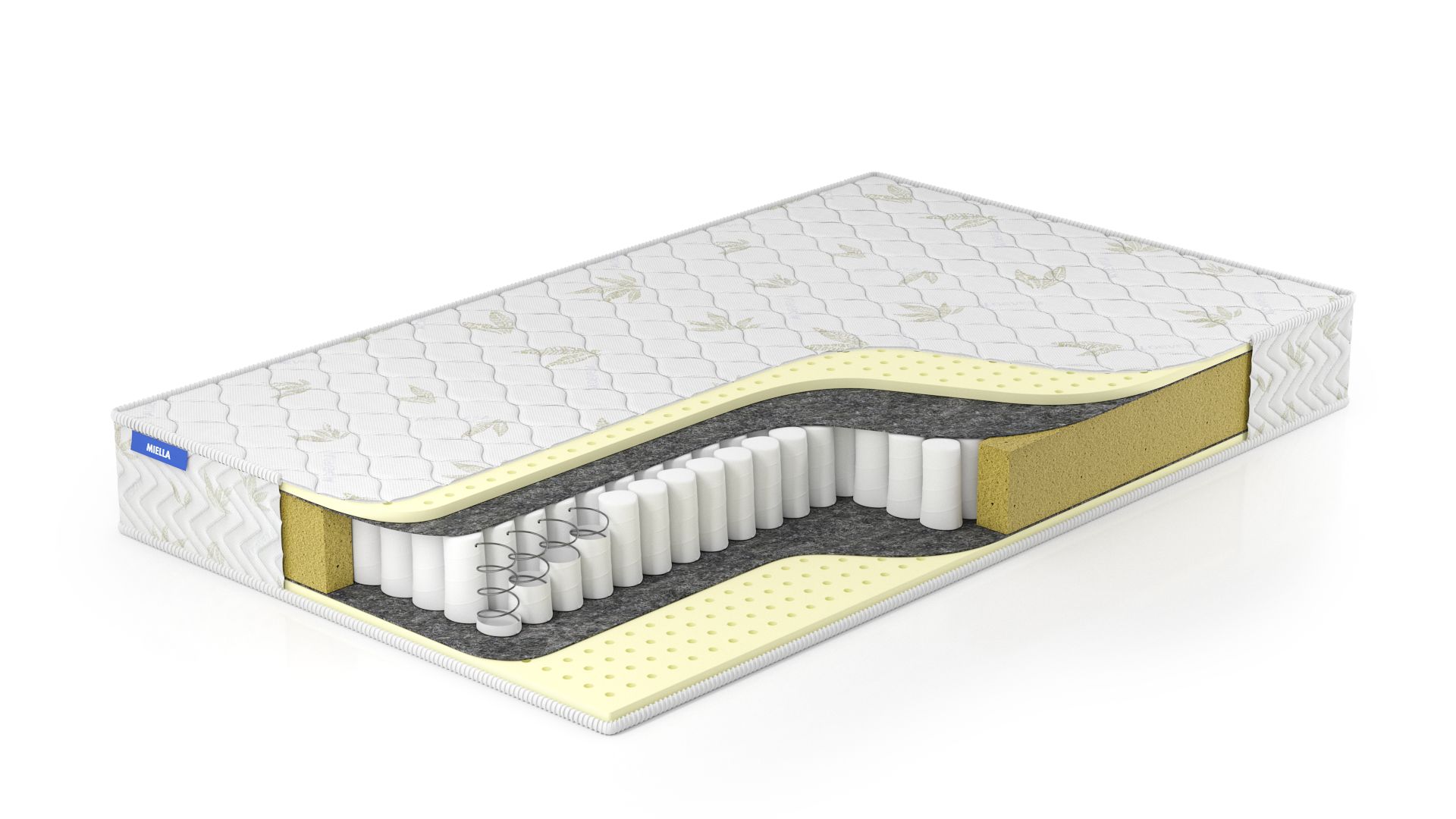 Матрас для кровати MIELLA Latex TFK с независимыми пружинами 140x195 см