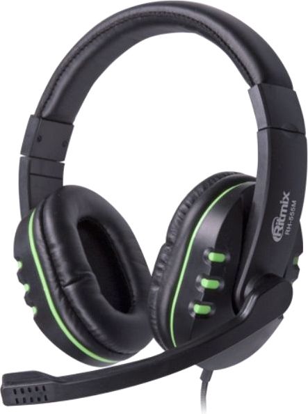 Игровая гарнитура Ritmix RH-555M Green/Black