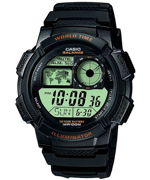 Наручные часы электронные мужские Casio Illuminator Collection AE-1000W-1A