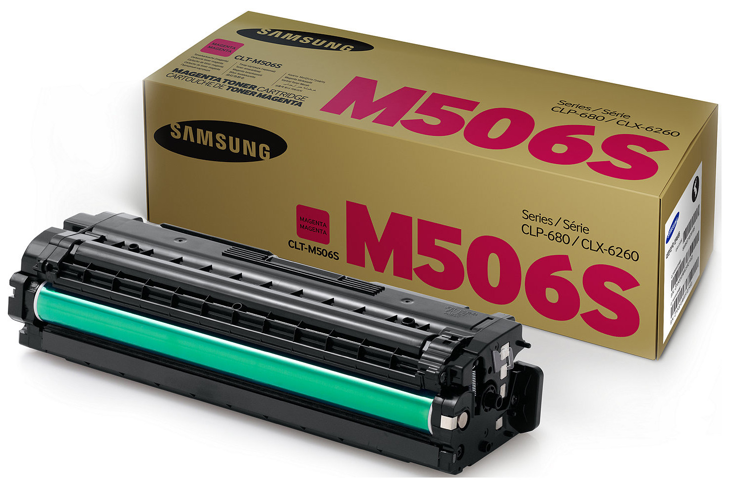 Картридж для лазерного принтера Samsung CLT-M506S, пурпурный, оригинал
