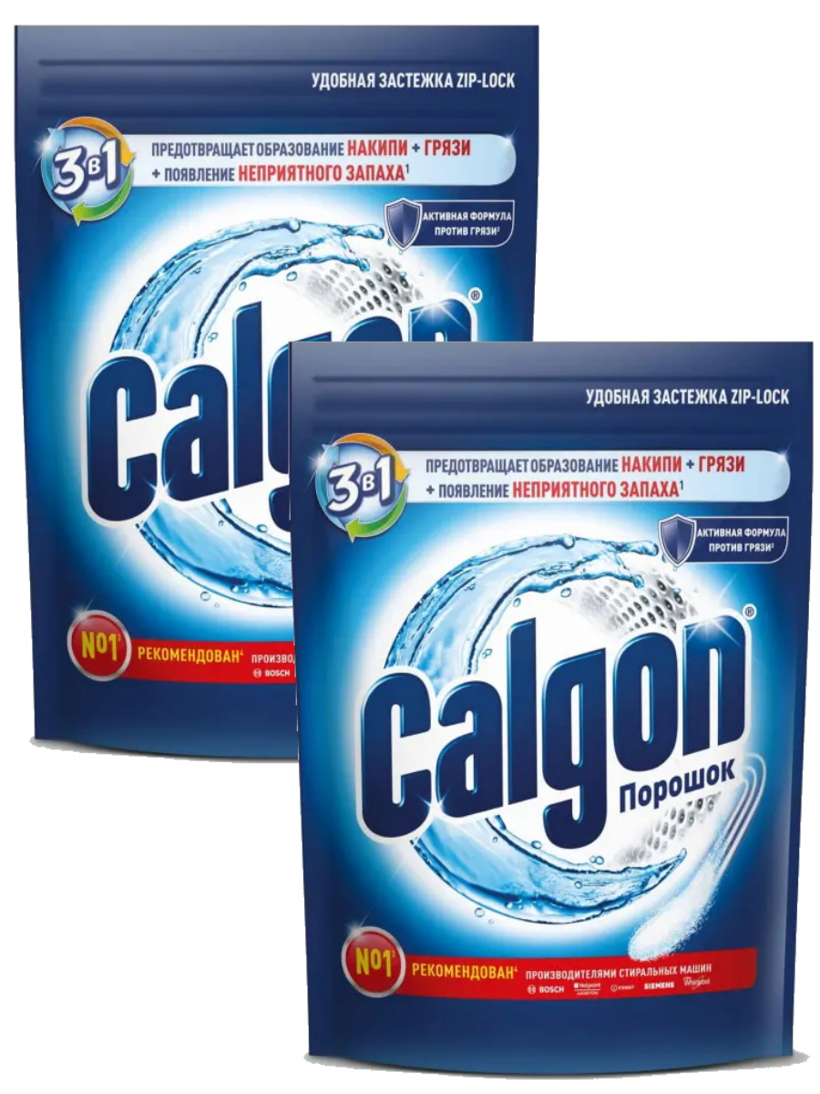 Комплект Calgon 3 в 1 Средство для смягчения воды и предотвращения накипи 400 г х 2 шт