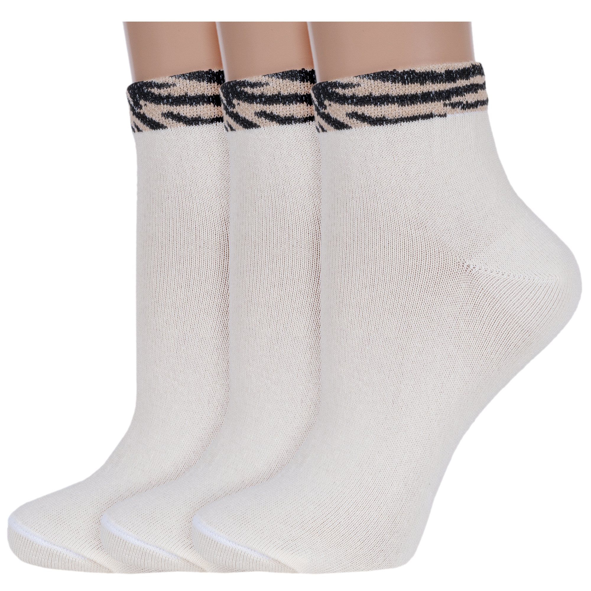 Комплект носков женских Альтаир 3-А210 бежевых 25