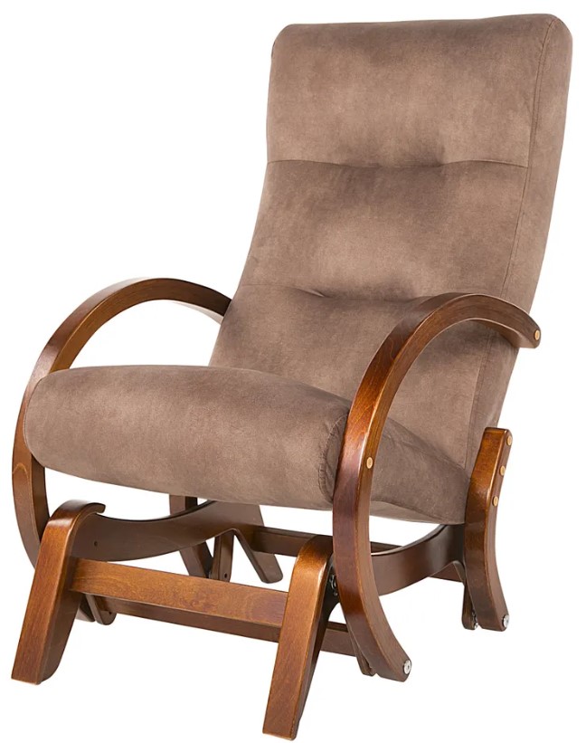 Кресло-качалка Спа-Комфорт Аляска, Вишня/Коричневый, 59х90х97 см