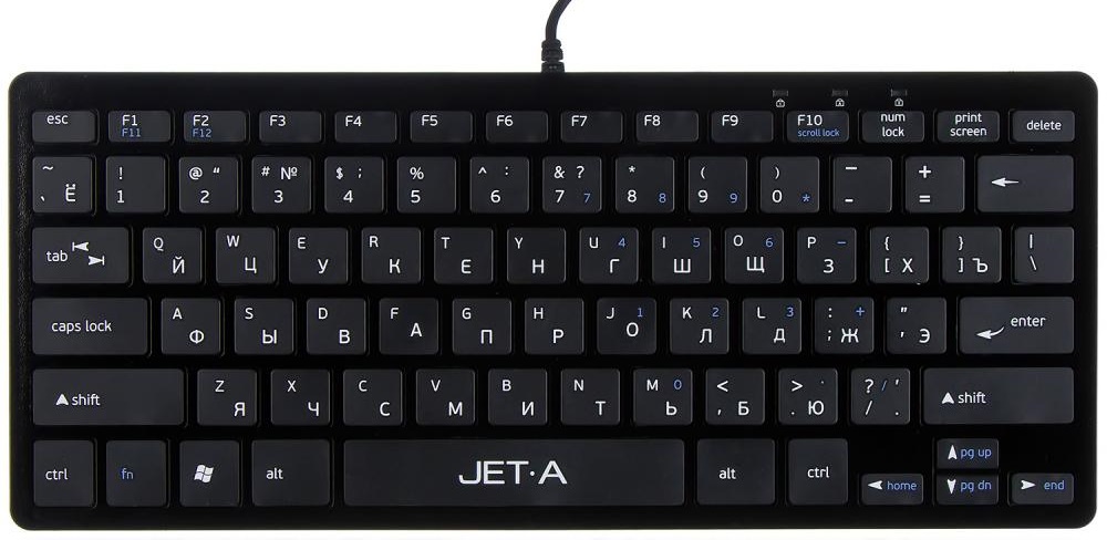 Беспроводная клавиатура Jet.A Slim Line K8 BT Black