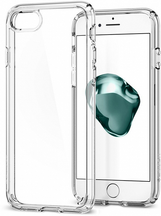 Чехол Spigen Ultra Hybrid 2 (042CS20927) для iPhone 7 (Crystal Clear)