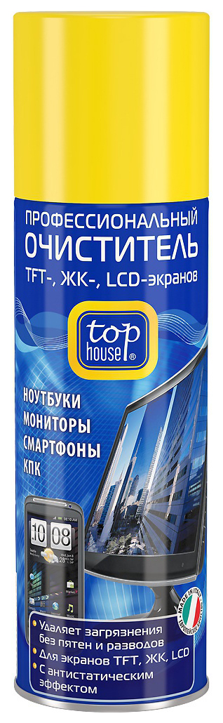 Средство для очистки экранов Top House 392333 Профессиональный 200 мл