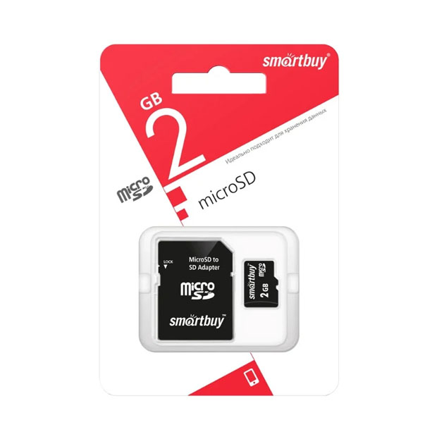 Карта памяти SmartBuy MicroSD 2GB
