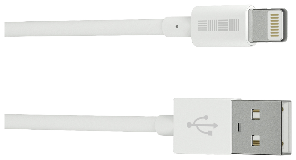 Кабель INTERSTEP Lightning 1м White (IS-DC-IP5MFITWT-000B201)