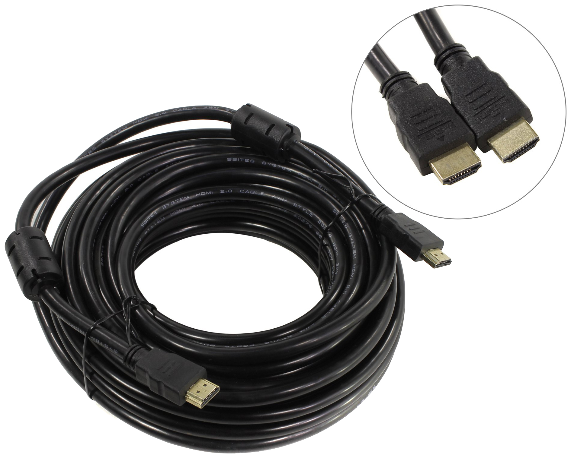 Кабель 5bites HDMI - HDMI, 15м Black (APC-200-150F)