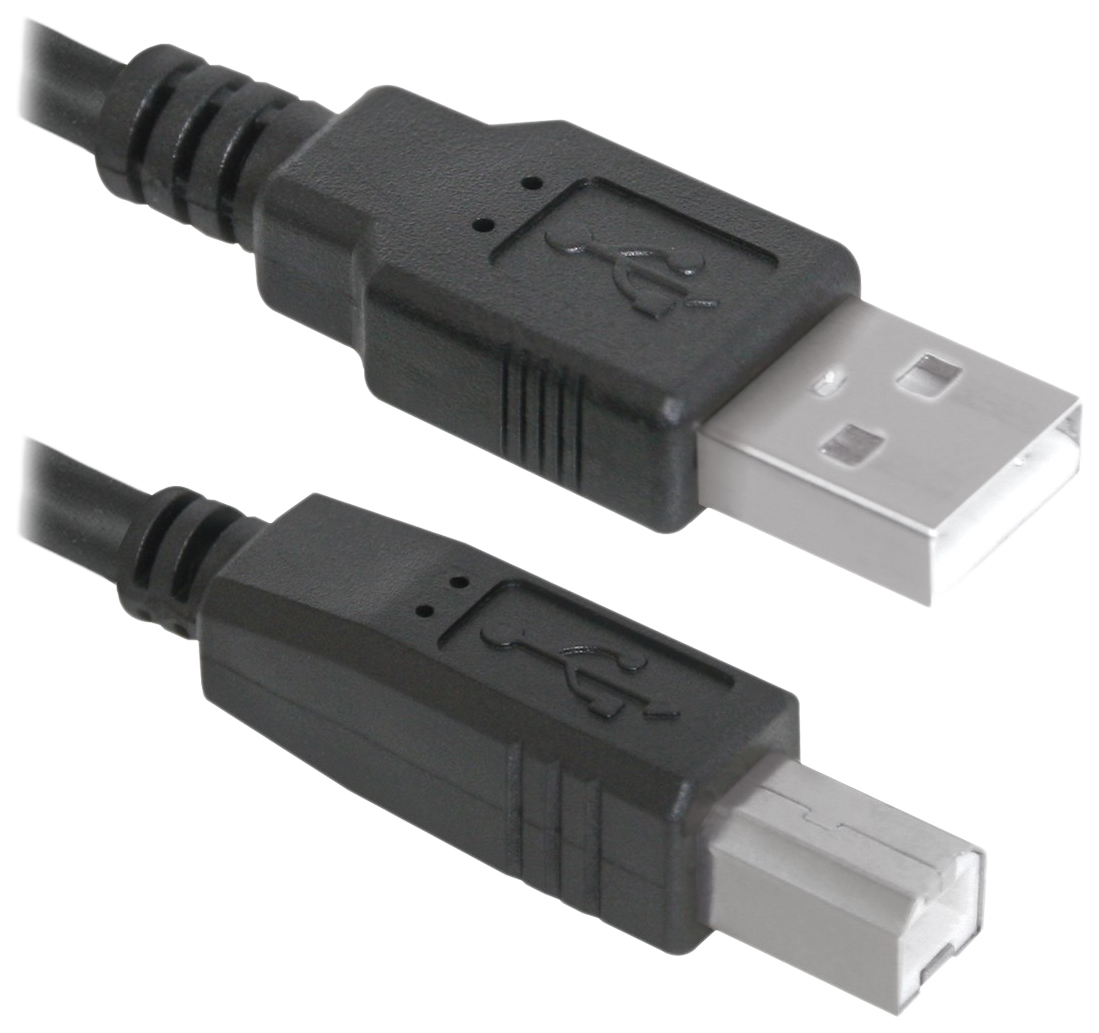 Кабель Defender USB A-USB B, M-M 5м Black (usb04-17)