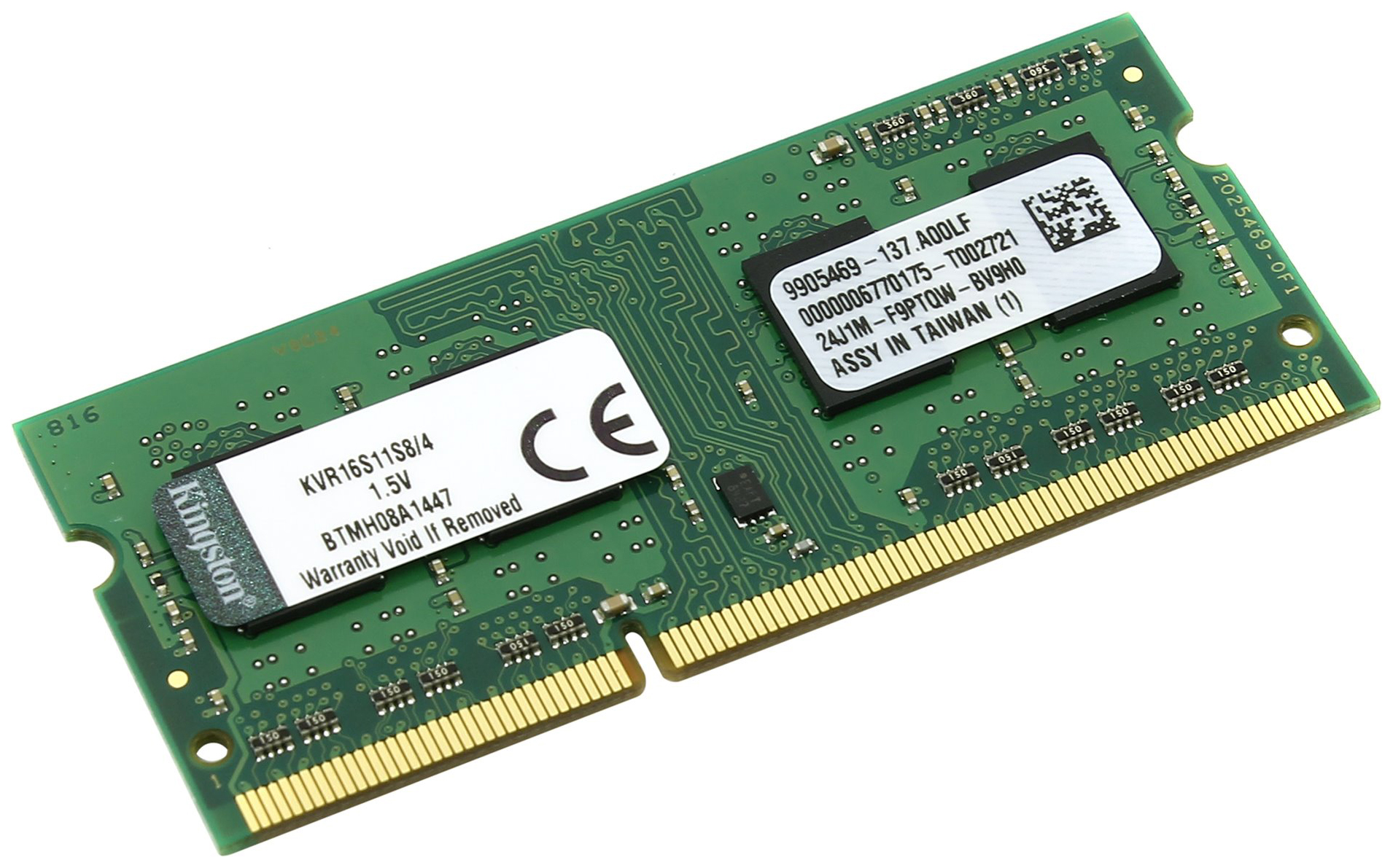 Оперативная память Kingston 4Gb DDR-III 1600MHz SO-DIMM (KVR16S11S8/4)