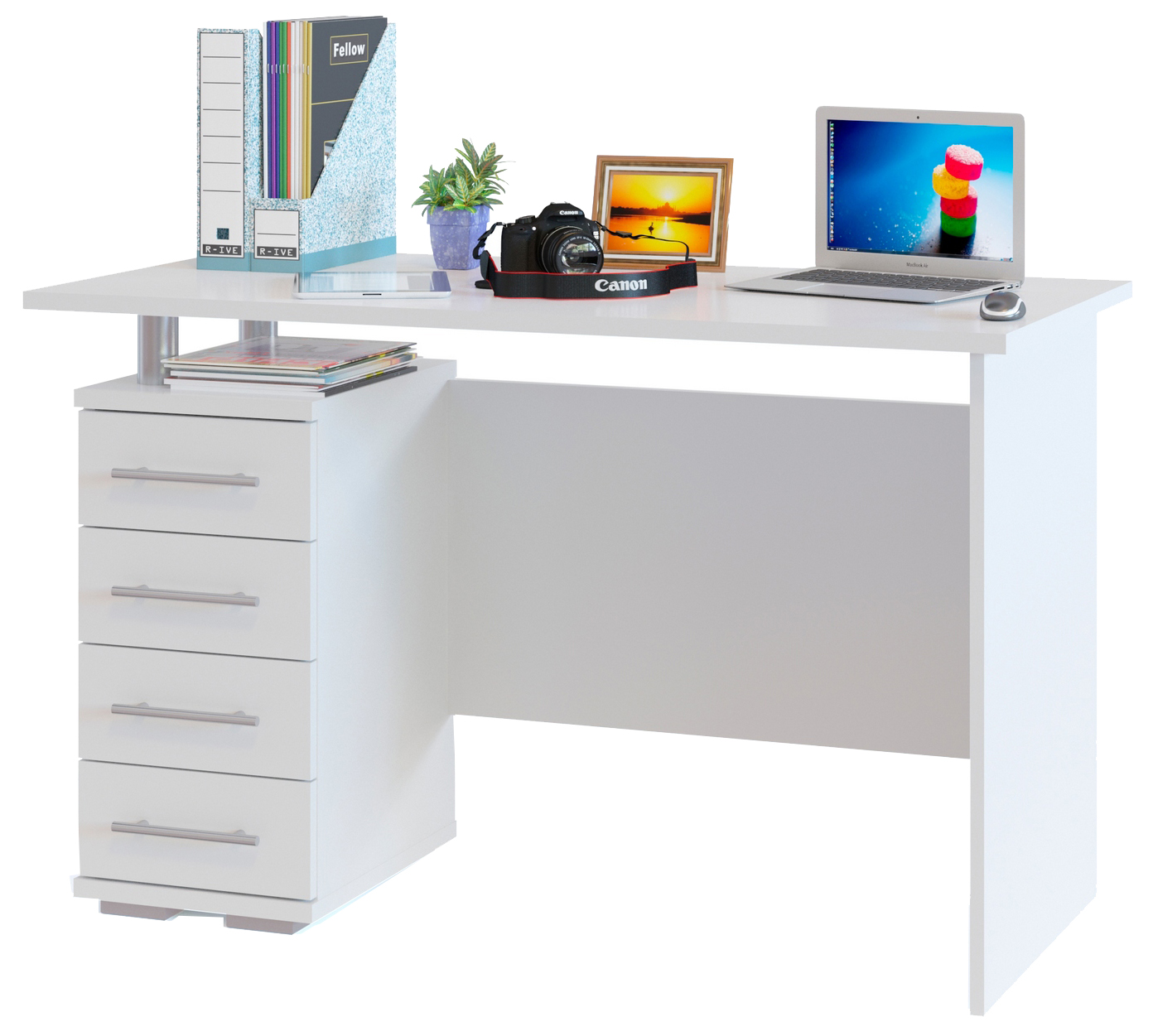 Компьютерный стол СОКОЛ КСТ-106.1, белый