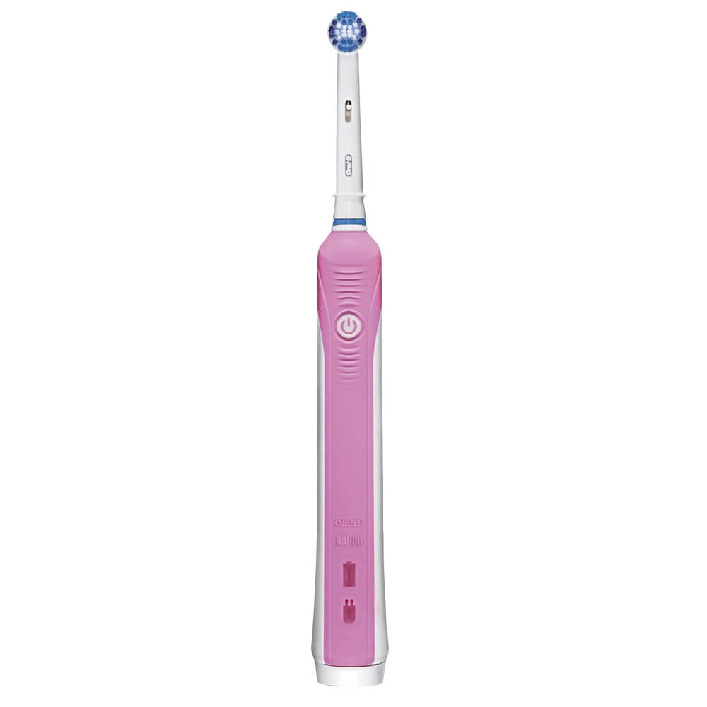 Электрическая зубная щетка Oral-B PRO 700 белый, розовый