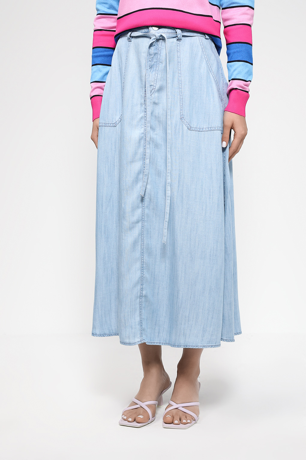 Юбка женская Esprit Casual 033EE1D306 синяя 40