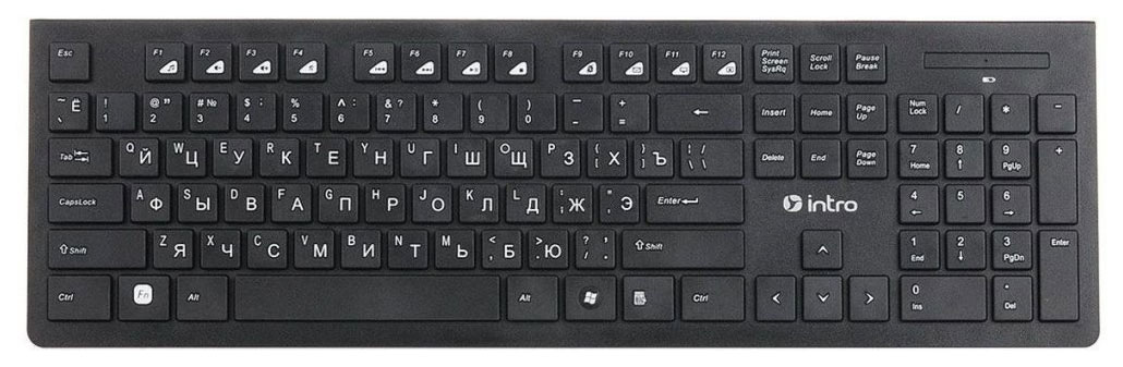 Беспроводная клавиатура Intro KW555B Black (Б0015215)