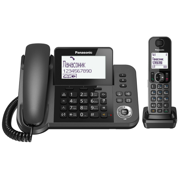 DECT телефон Panasonic KX-TGF310RUM черный