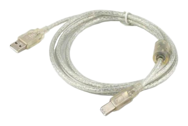 Кабель Cablexpert USB A-USB B, M-M 3м Transparent (CCF-USB2-AMBM-TR-10)