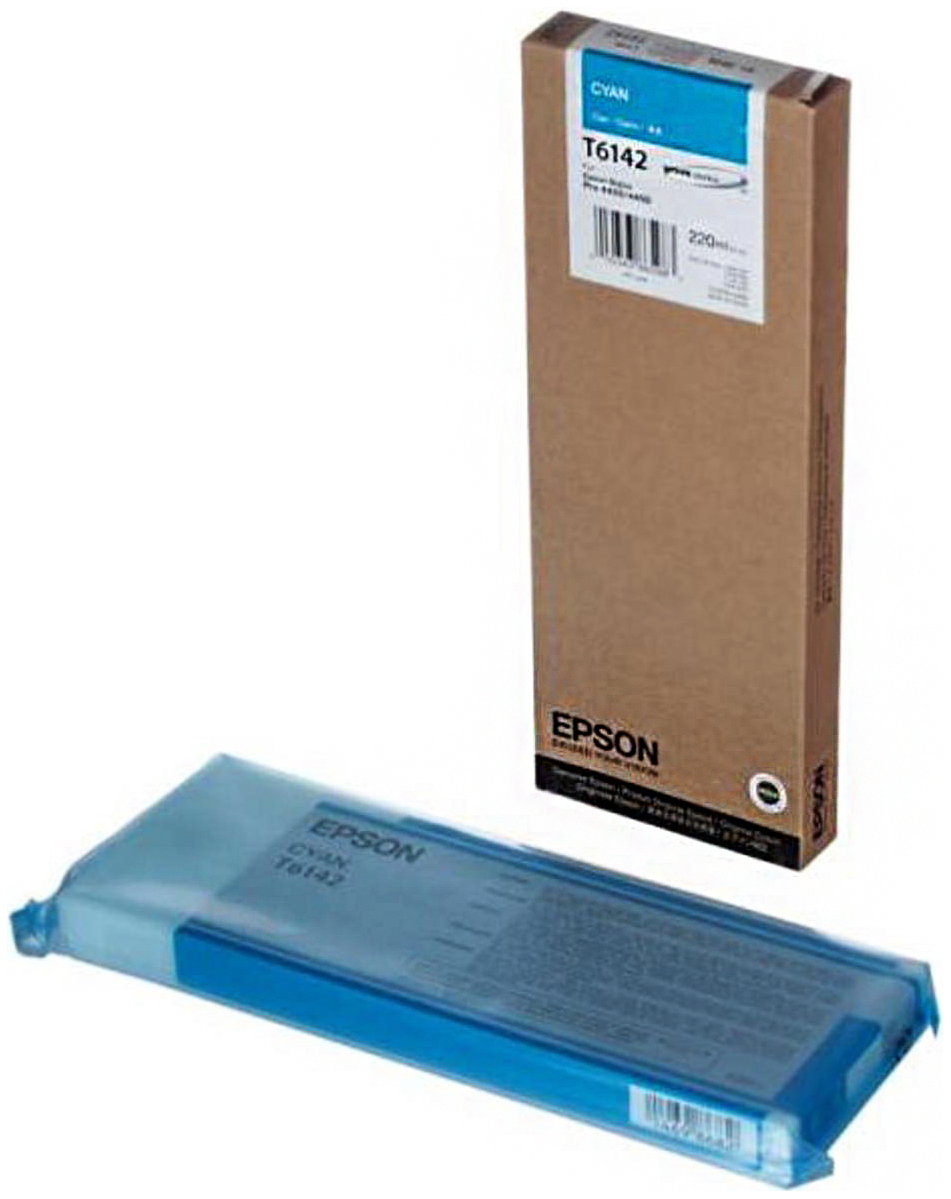 Картридж для струйного принтера Epson C13T614200, голубой, оригинал
