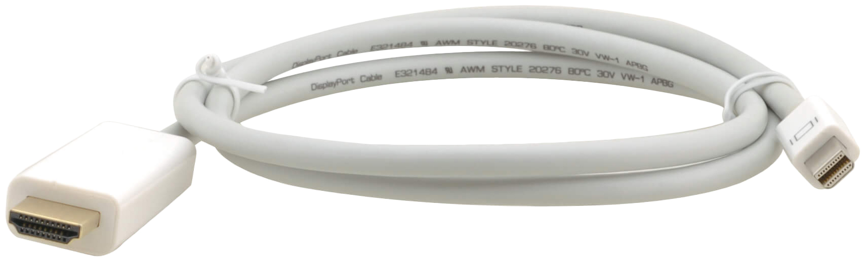 Кабель Kramer Mini DisplayPort-HDMI, M-M 1,8м White (C-MDP/HM-6)