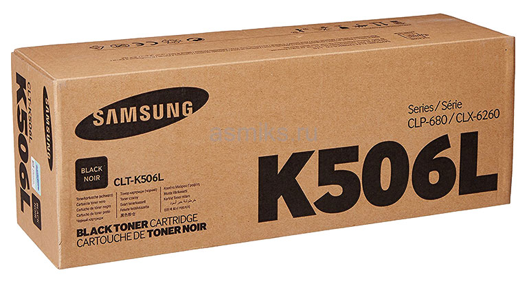 Картридж для лазерного принтера Samsung CLT-K506L, черный, оригинал