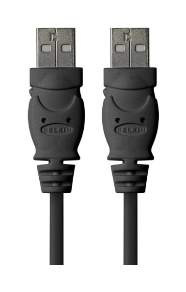 Кабель Belkin USB A-USB A, M-M 1,8м Black (F3U131BT1.8M)