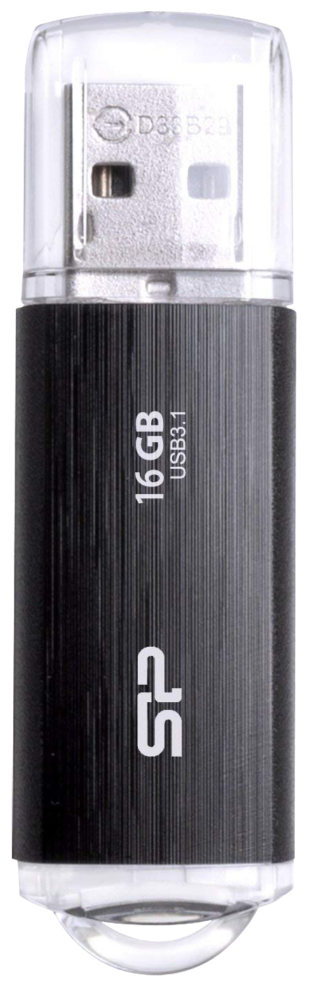 Флешка Silicon Power Blaze B02 16ГБ Black (SP016GBUF3B02V1K)