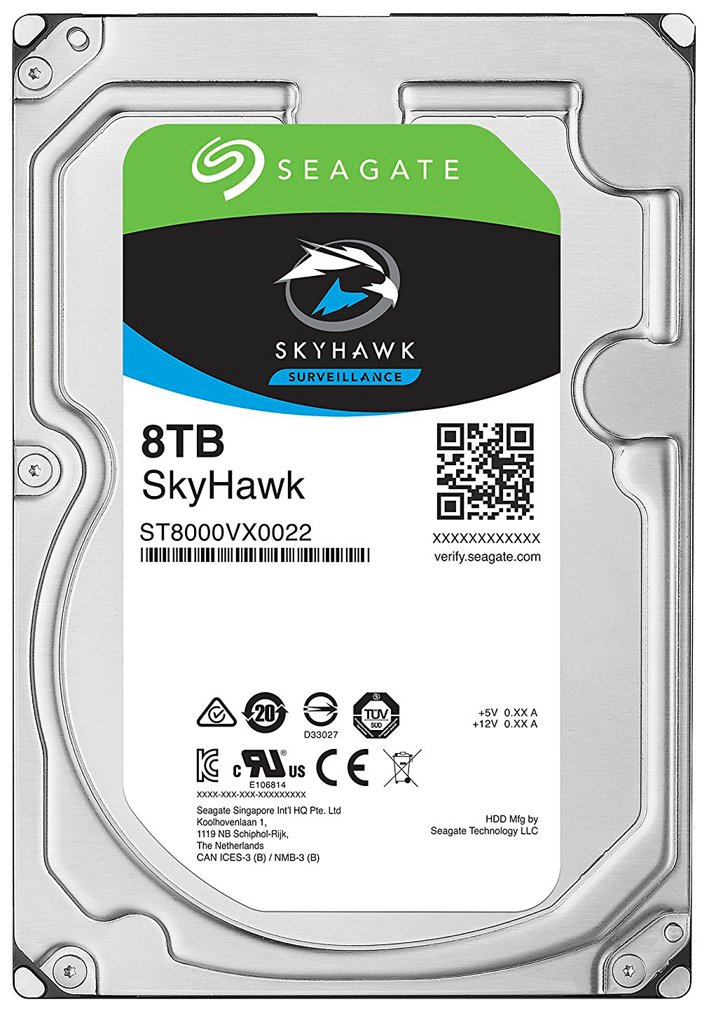 Жесткий диск Seagate SkyHawk 8ТБ (ST8000VX0022)