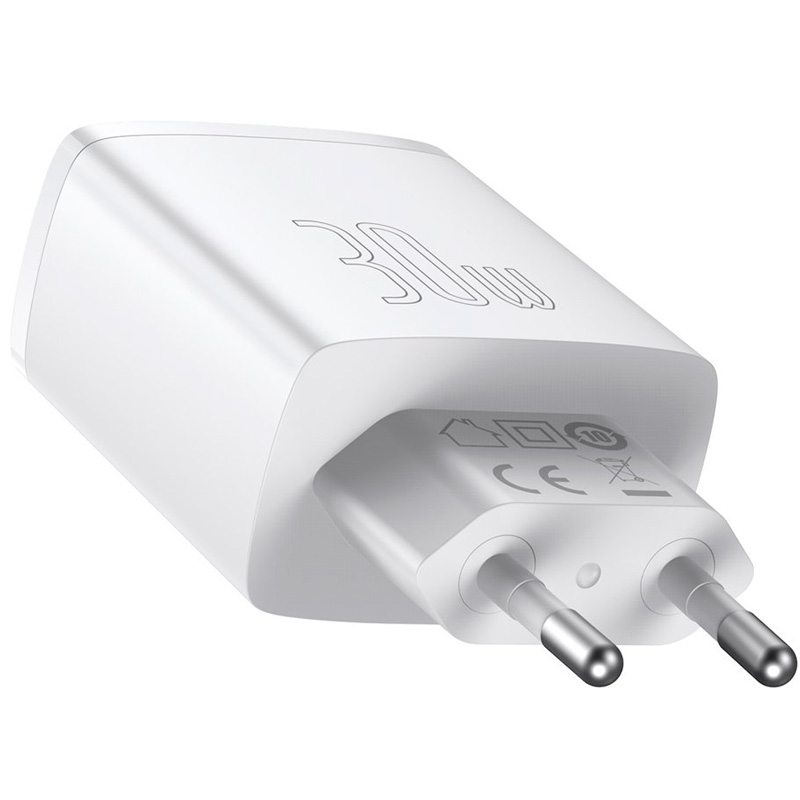 Сетевое зарядное устройство быстрое PD 3.0+QC 3.0 2xUSB+USB Type-C - Белое (CCXJ-E02)