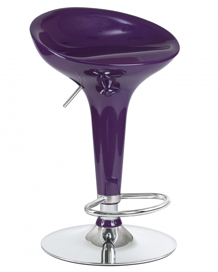 Барный стул DOBRIN BOMBA 1 шт фиолетовый металлик