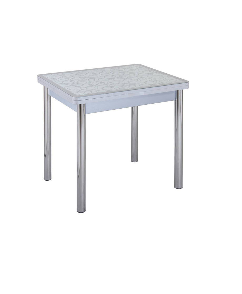 Обеденный раскладной стол DecoLine Румба, узор серый 600(1200)х800