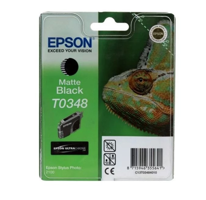 Картридж для струйного принтера Epson C13T03484010, черный, оригинал