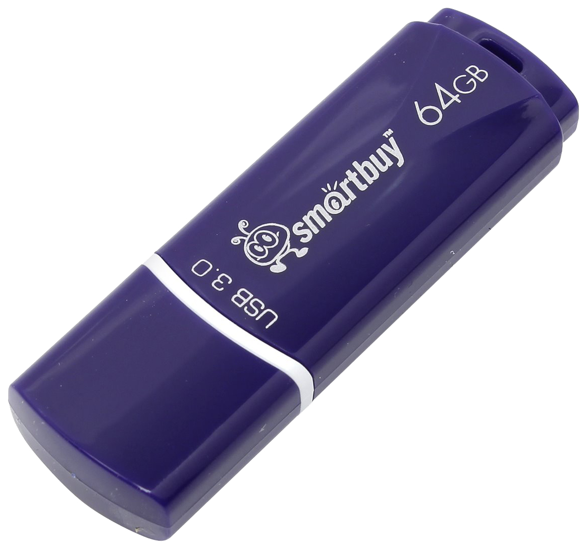 Флешка SmartBuy Crown 64ГБ Blue (SB64GBCRW-Bl)