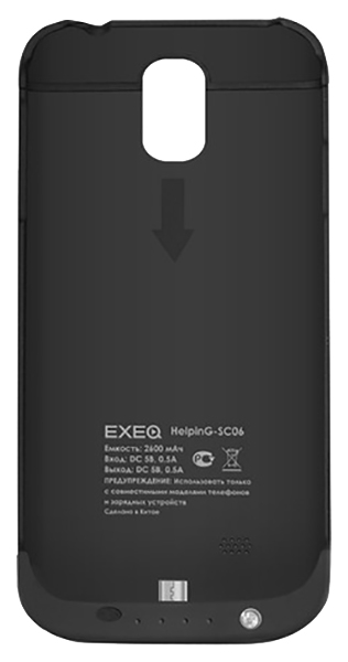 Чехол-аккумулятор EXEQ HelpinG-SC06 Samsung Galaxy S4 2600 мАч Black