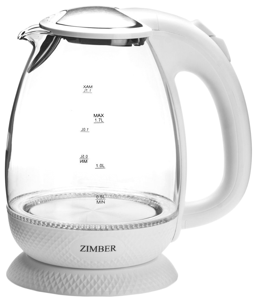 Чайник электрический Zimber ZM-11182 1.7 л White, Transparent