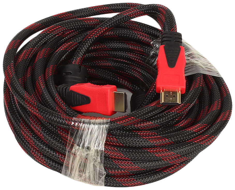 Кабель Jet.A HDMI - HDMI, 10м Red/Black (JA-HD9)