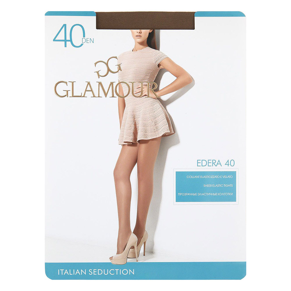 Колготки женские Glamour Edera 40 бежевые 5 (XL)