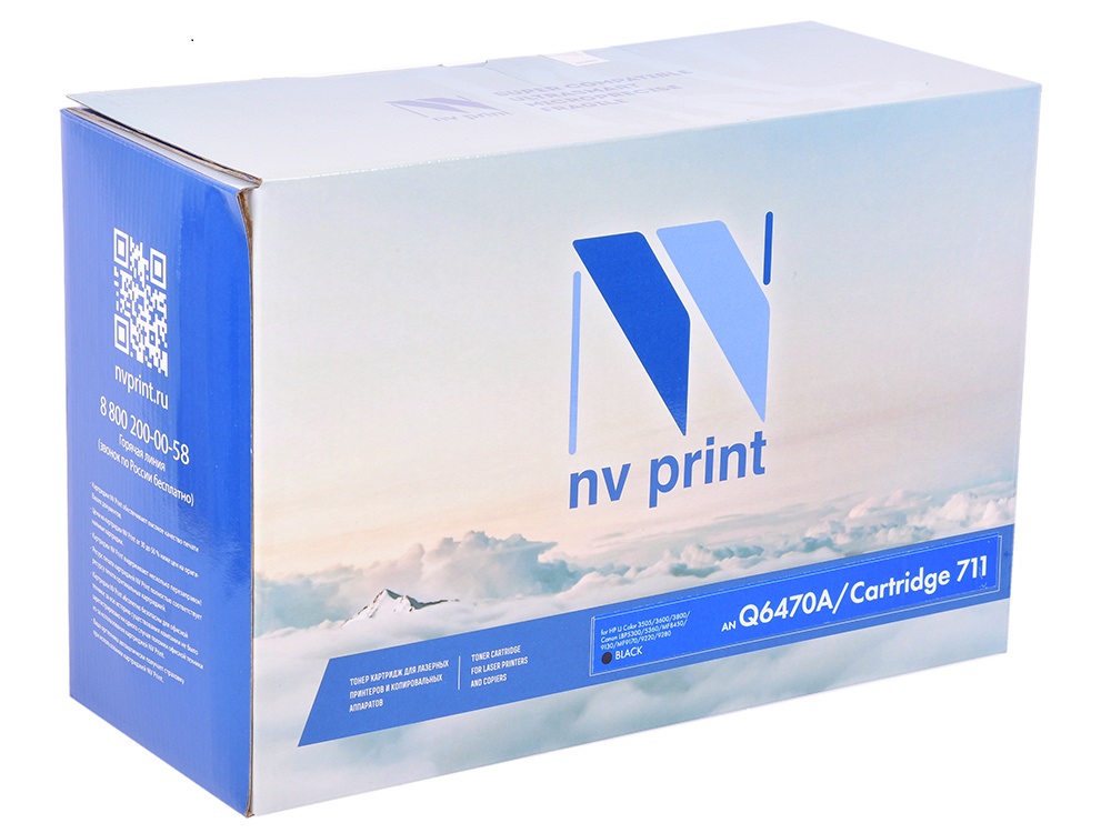 Картридж для лазерного принтера NV Print Q6470A/711BK, черный
