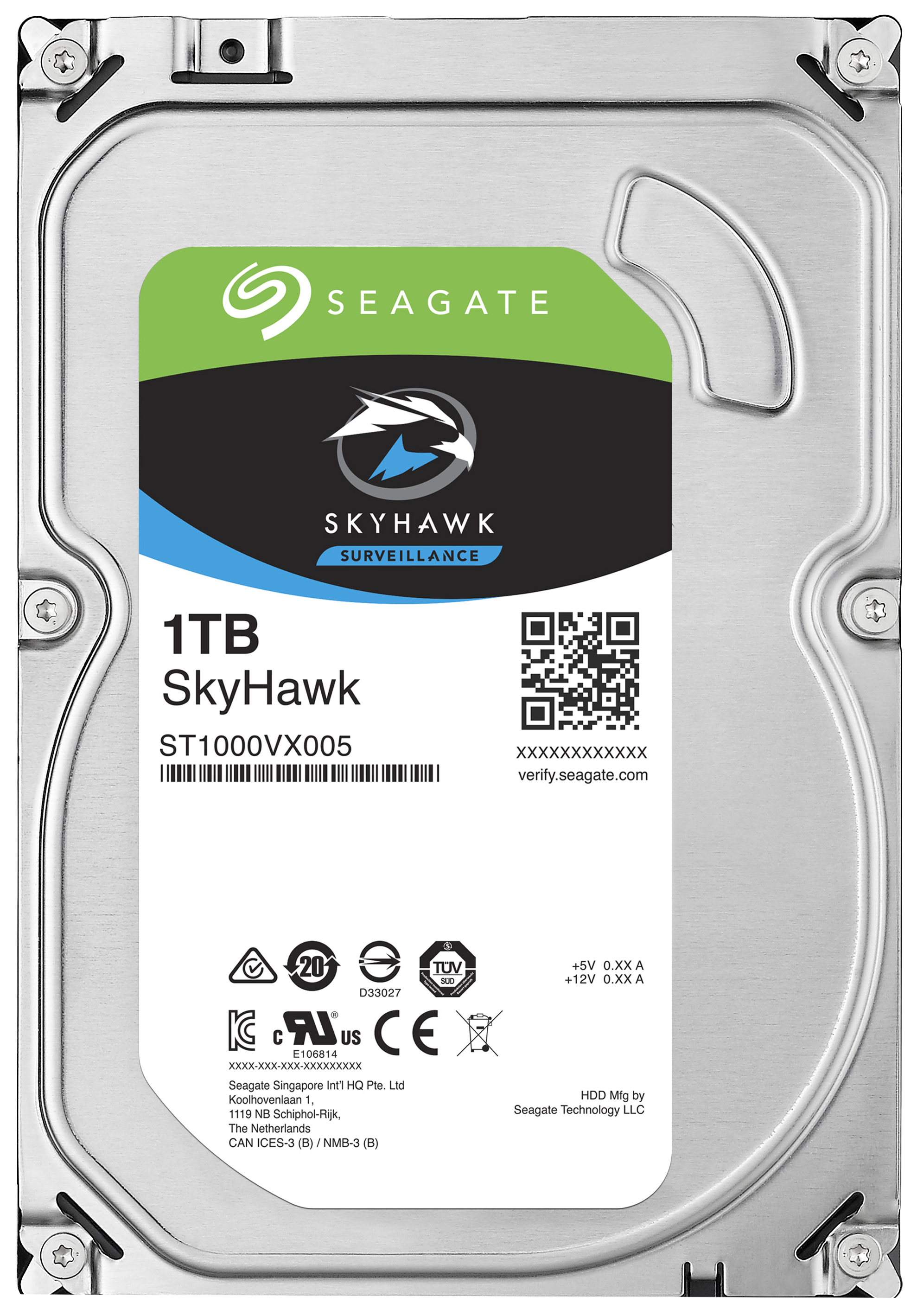 Жесткий диск Seagate SkyHawk 1ТБ (ST1000VX005)