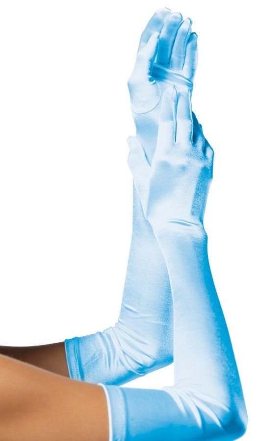 Перчатки женские Leg Avenue l16b голубые, one size