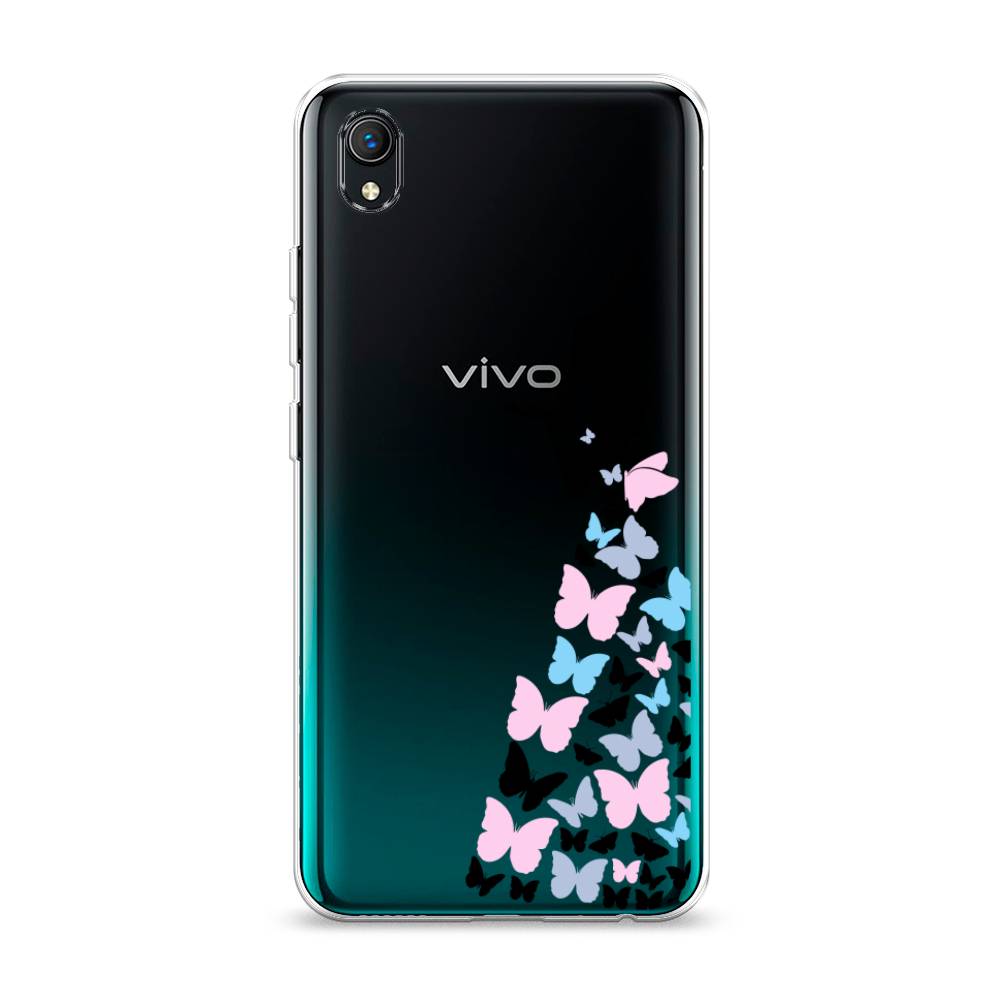 Чехол Awog на Vivo Y91c/Y1s "Платье из бабочек"