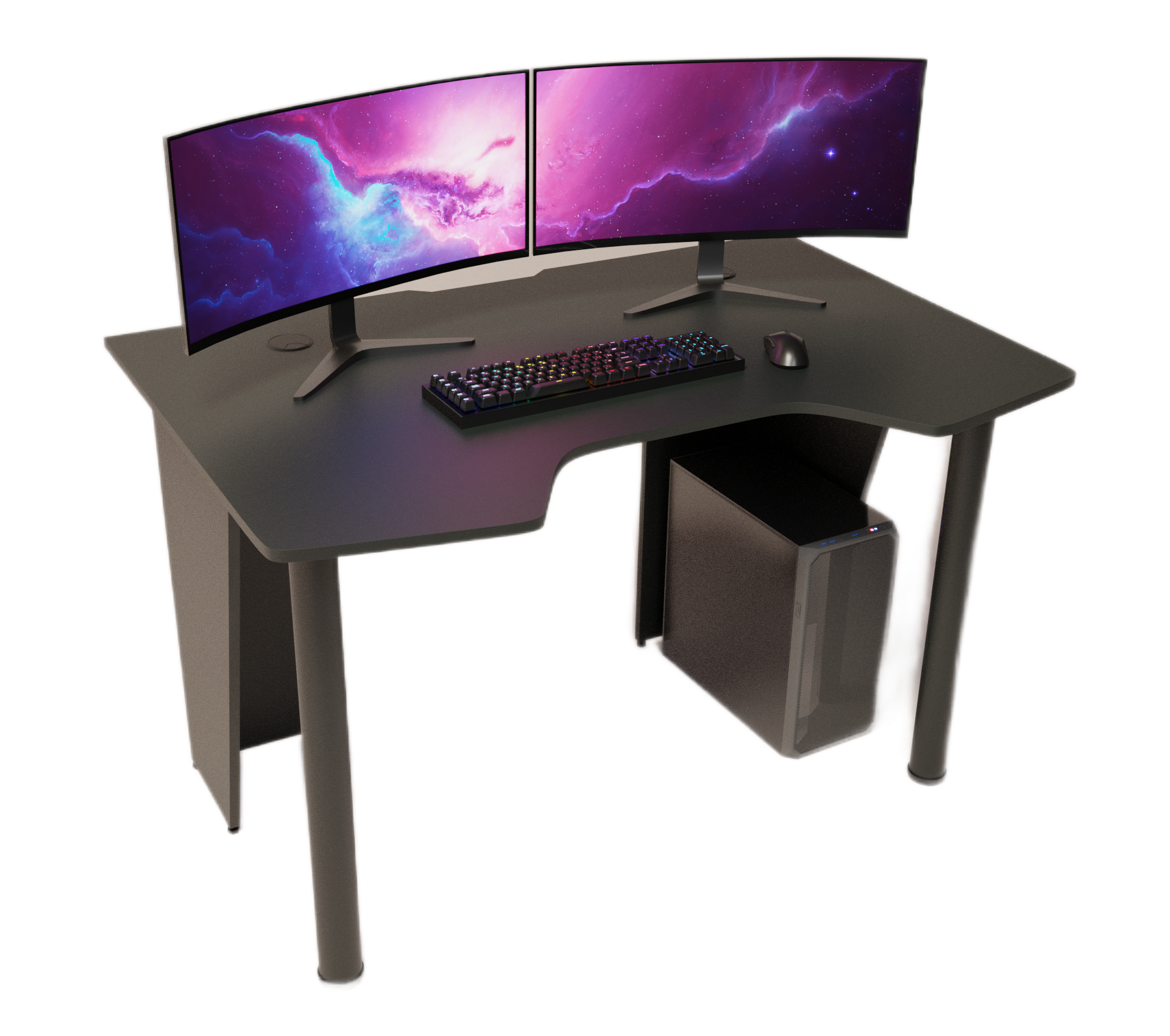 Игровой компьютерный стол FPS 120х80 Черный