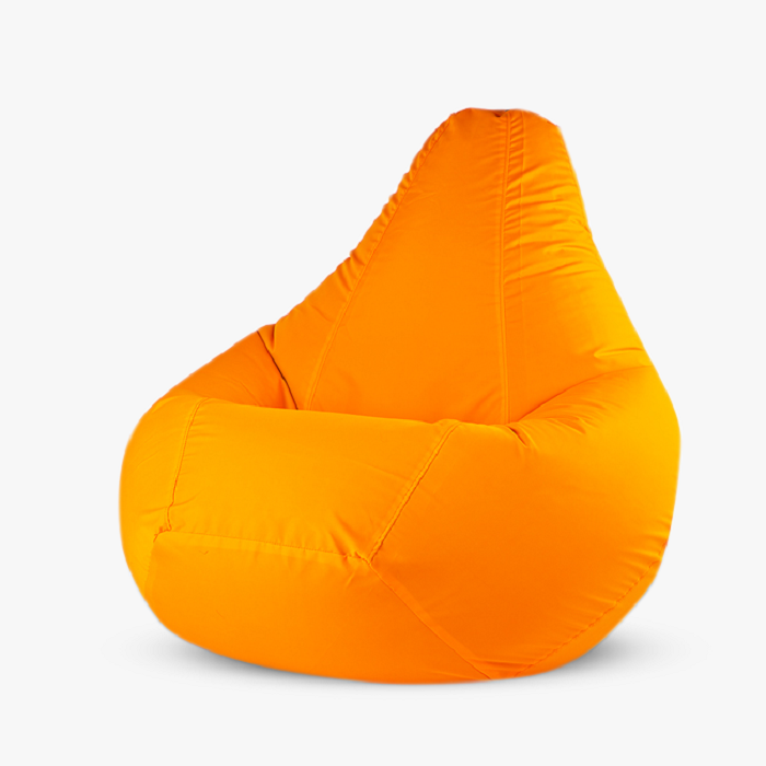 Чехол для кресла-мешка Happy-puff Груша, Оксфорд оранжевый, Размер XL
